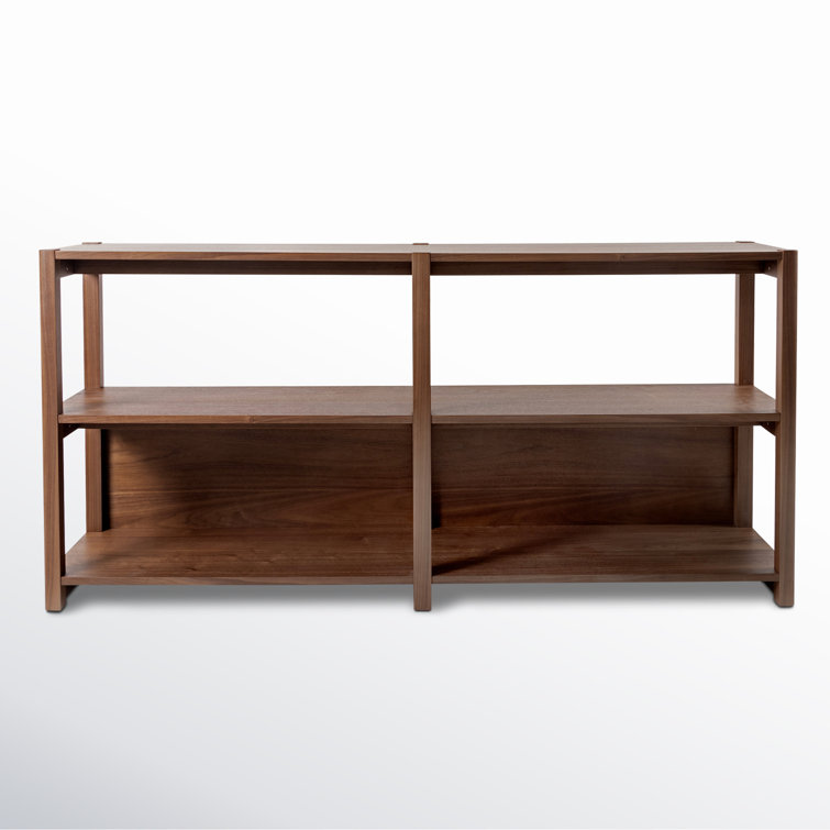 AllModern Versa 33 H x 70 W Solid Wood Standard Bookcase Reviews Wayfair